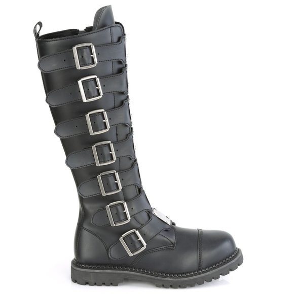 Shoes | Gothic Steel Toe Combat Knee High Boots | Poshmark